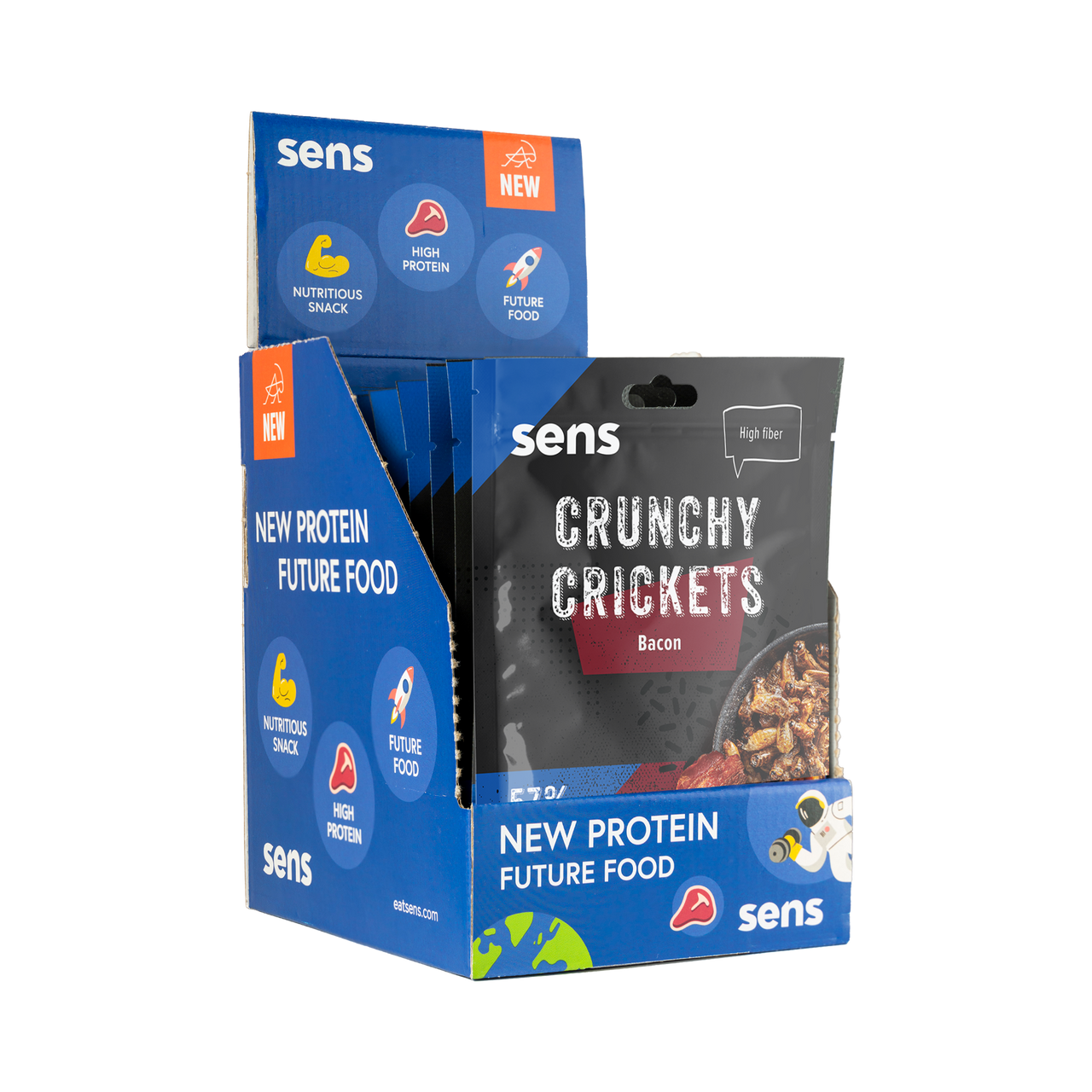 Crunchy Bacon Crickets | High-Protein Snack | Sens Foods – EatSens.com