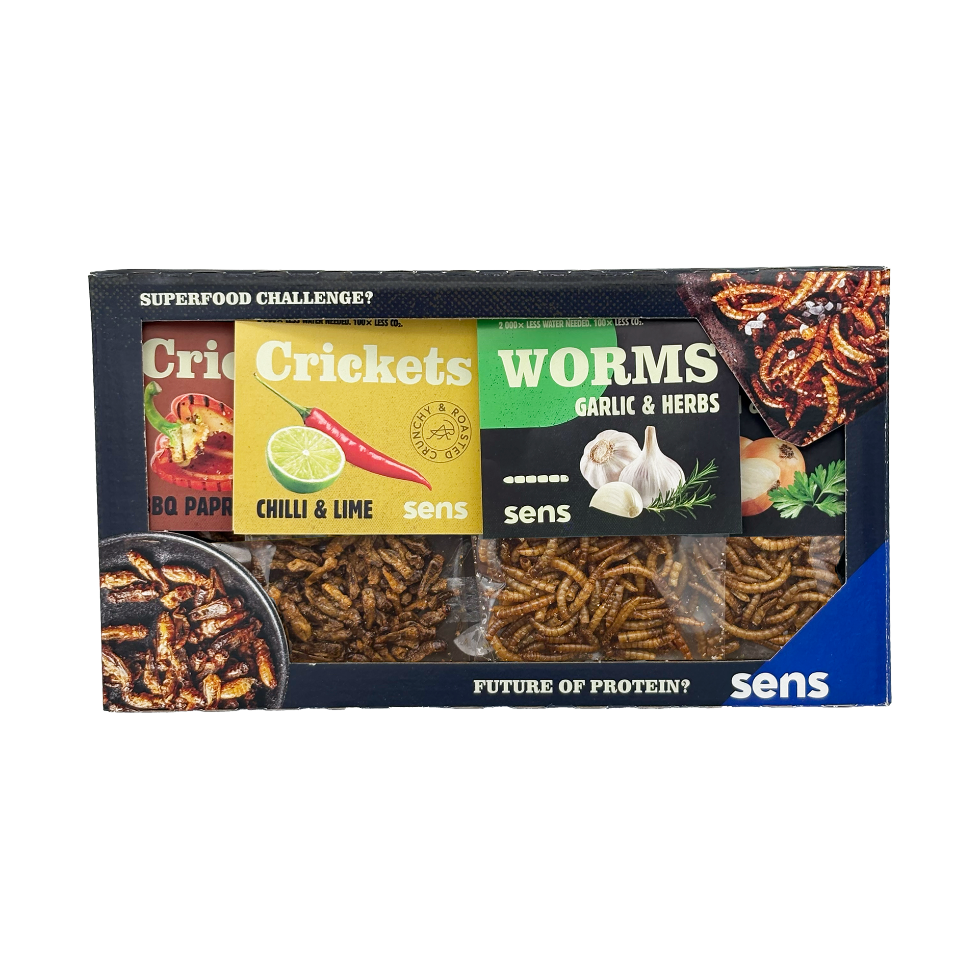 Cricket & Mealworm Tasting Gift Set | Edible Insect Snacks – EatSens.com