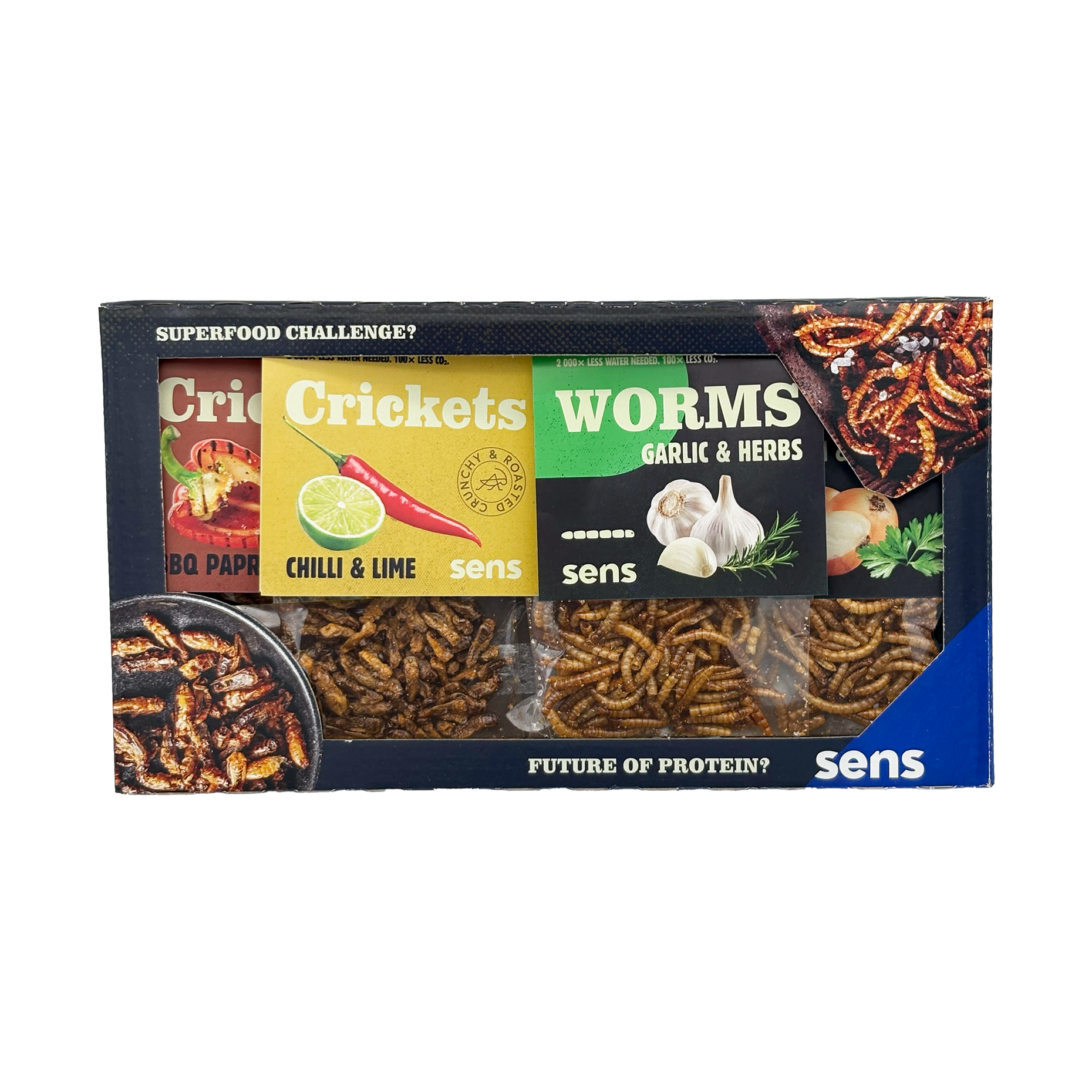 Cricket & Mealworm Tasting Gift Set | Edible Insect Snacks – EatSens.com
